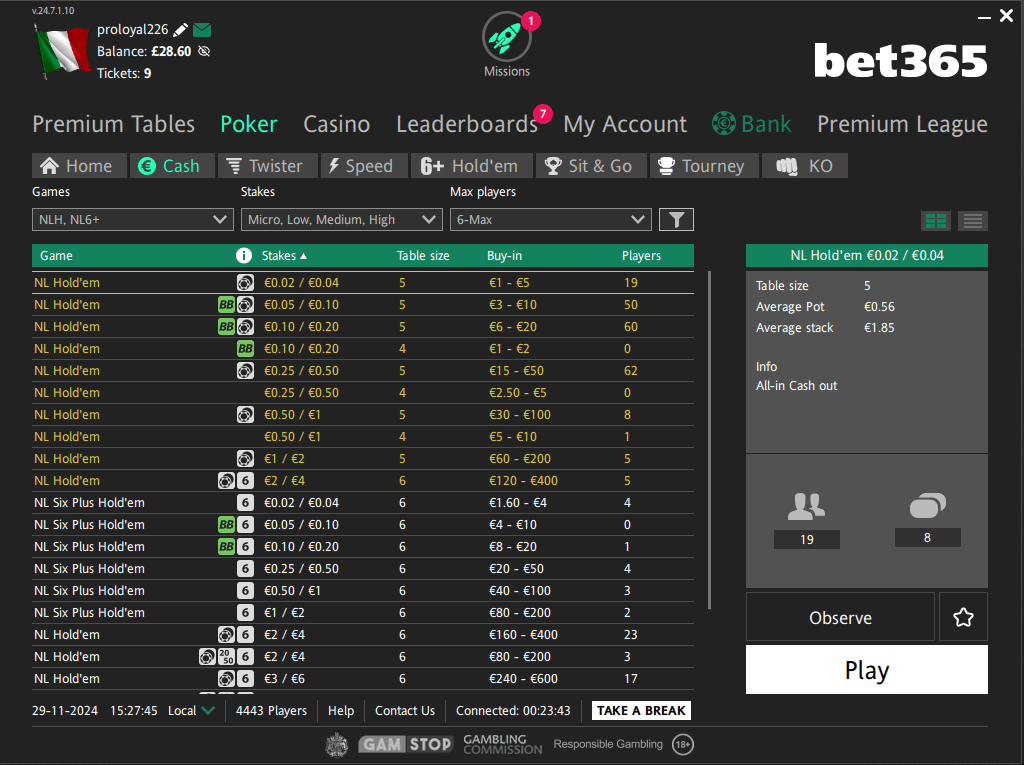 poker-software-bet365-poker